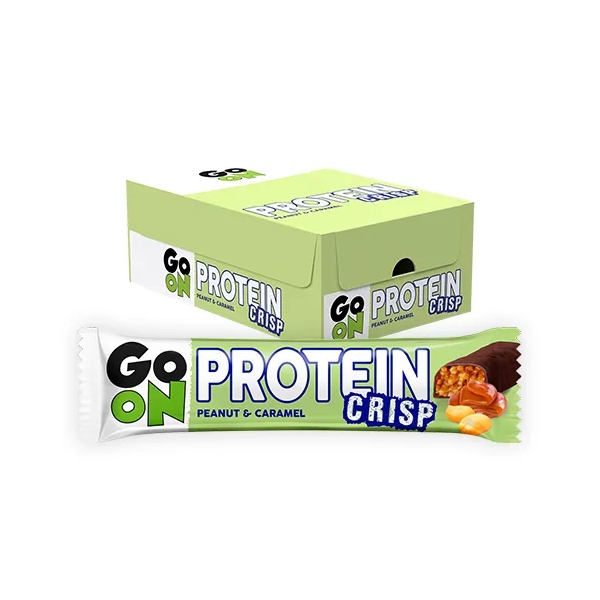24x Go On Protein Crisp Bar Peanut & Caramel 50g | Recovery Bars | Products
