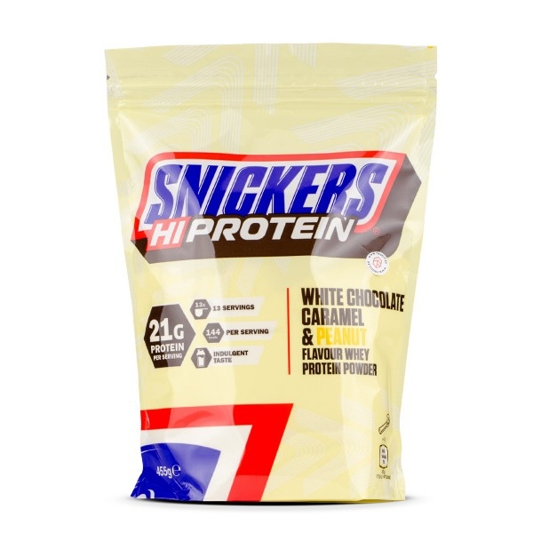 Snickers White Hi-Protein Powder 455g | Proteína | Produtos